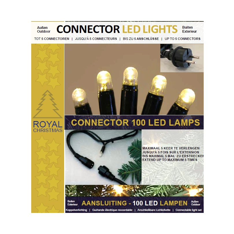 Connectable - Warm LED Lighting - 100 Lights - Christmas lighting Warm ...