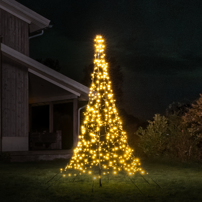 Flagpole Christmas tree Christmas lighting - 3 meters - 480 LED ...