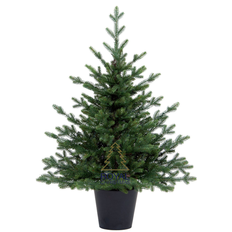 Mini POT Artificial Christmas Tree - 100% PE - Green Spruce - 90 cm ...